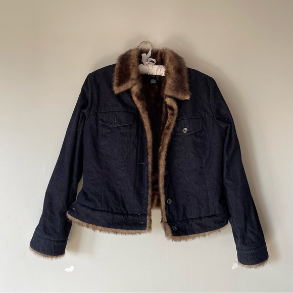 GAP | Jackets & Coats | Vintage Gap Fur Lined Denim Jacket | Poshmark